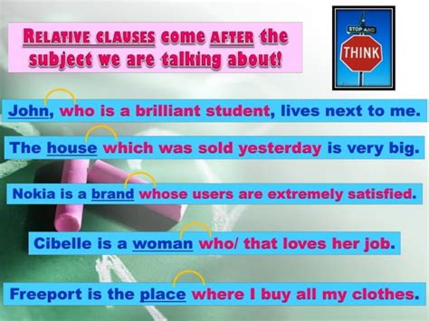 Defining Non Defining Class Grammar 1 Unit 7 Ppt