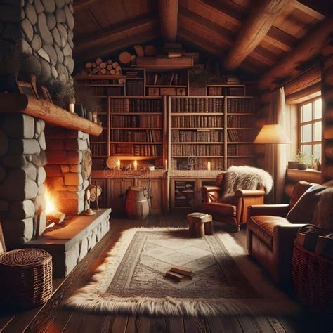 Inside Of A Cottage Stock Illustration Illustration Of Inside 335798323