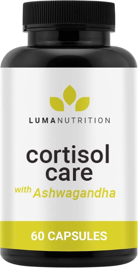 Luma Nutrition Cortisol Supplement Ashwagandha And L Theanine Stress And Mood Balance 60