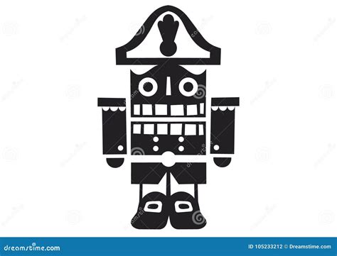 The Nutcracker From Tchaikovsky`s Work Stock Vector Illustration Of