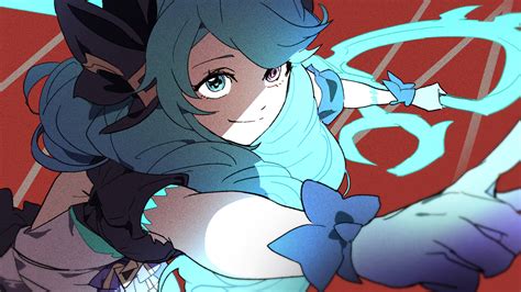 Gwen League Of Legends K Gwen League Of Legends Scissors Blue Hair HD Wallpaper Rare
