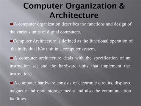 Functional Units Of Digital System And Their Interconnection Pptx