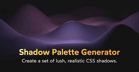 Css Shadow Palette Generator
