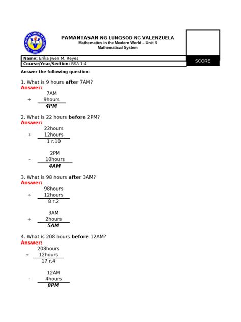 Mmw Lesson 41 Mathematical System Pdf