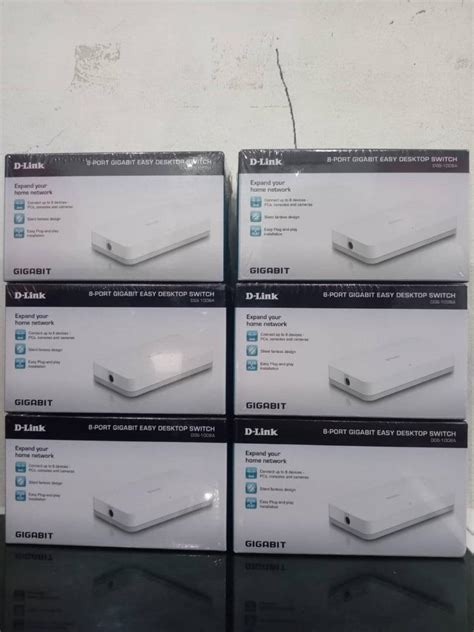 D Link Dgs 1008a 8 Port Gigabit Easy Desktop Switchd Computers And Tech Parts And Accessories
