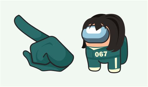 Cursor Custom Cursor Among Us Squid Game Sae Byeok Character For Chrome