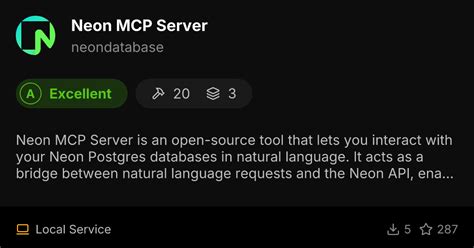 Neon Mcp Server Mcp Servers · Lobehub