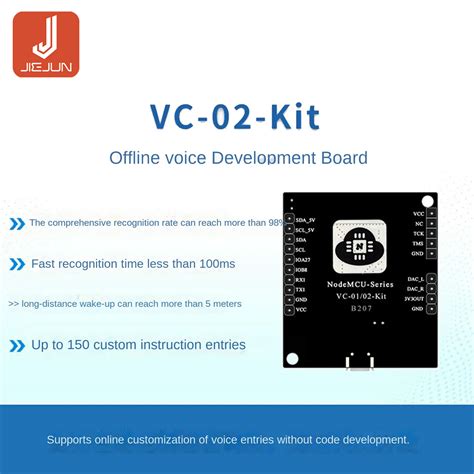 Vc 02 Kit Ai Intelligent Offline Voice Recognition Control Module
