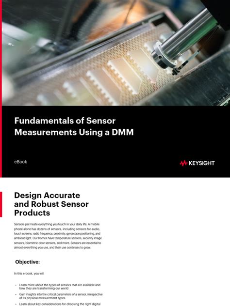 fundamentals of sensor measurements using a dmm ebook pdf sensor