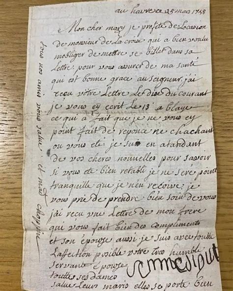 Lost Letters To French Sailors Read For First Time In 265 Years