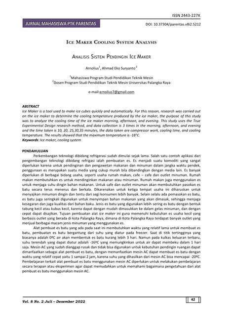 pdf ice maker cooling system analysis
