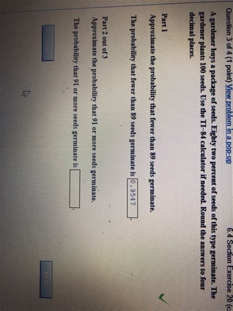 solved question 3 of 4 1 point view problem in a pop up