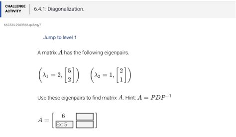 Solved Jump To ﻿level 1a Matrix A Has The Following