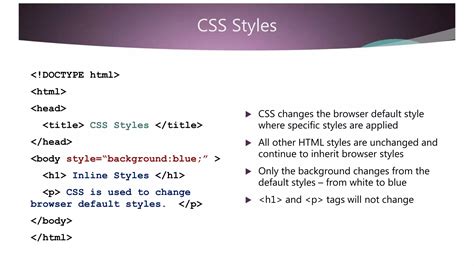 Css Basics Cascading Style Sheet Pptx Web Development Internet