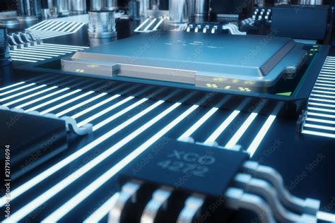 Circuit Board Technology Background Central Computer Processors Cpu Concept Motherboard