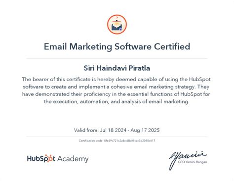 siri haindavi on linkedin hubspot academy email marketing software