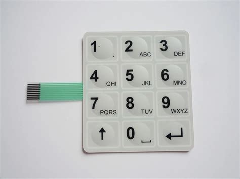 Membrane Keypad Assemble Flexible PC China Emboss And Disassemble
