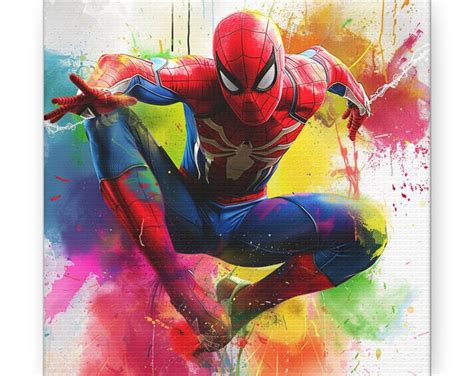 Spidey Canvas Etsy