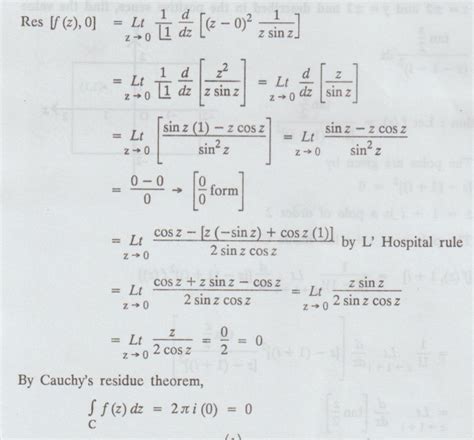 Cauchys Residue Theorem Statement Proof Formula Solved Example