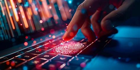 Cyber Security And Biometric Identification Future Technology Safety Premium Ai Generated Image