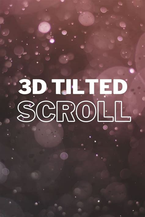 3d Tilted Page Scroll Animation Artofit