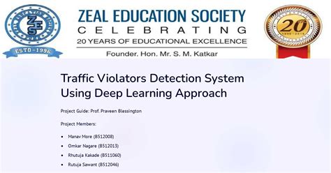 traffic violators detection system using deep learning approach