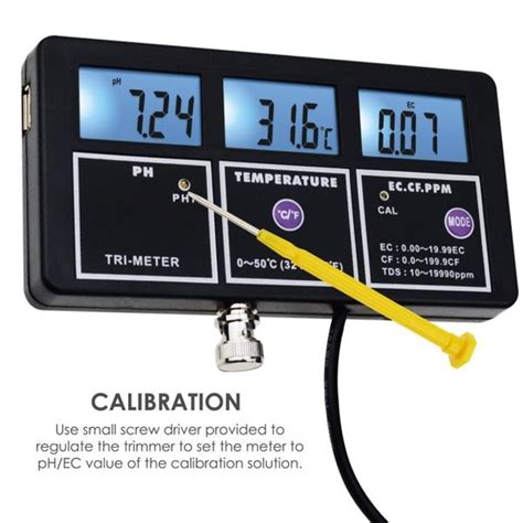 5 In 1 Multi Parameter Ph Ec Cf Tds Ppm And Temperature Test Meter