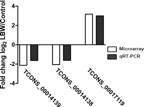 Comparison Of Microarray And Quantitative Real Time Pcr Data For