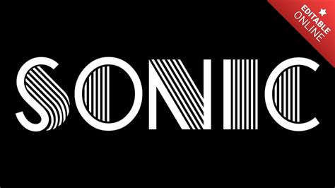 Sonic Gatsby Font Text Effect Generator