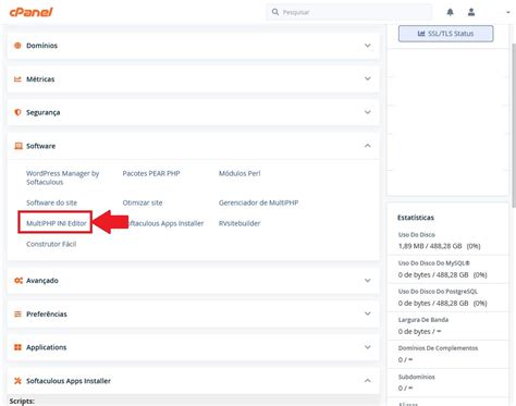 Como alterar a versão do PHP no cPanel Homehost
