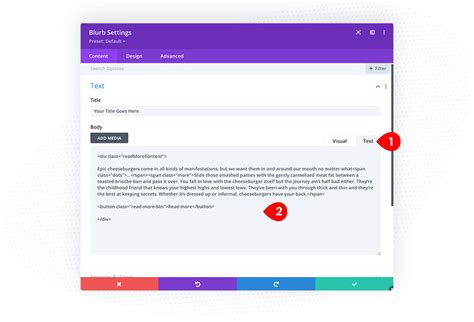 How To Add A Button To Reveal More Text In Divi Divi Pixel
