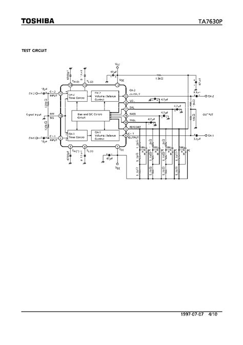 TA7630P datasheet(4/10 Pages) TOSHIBA | DUAL VOLUME/BALANCE/TONE (BASS ...