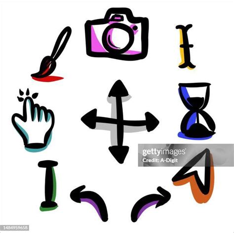 Red Cursor Symbol Photos And Premium High Res Pictures Getty Images
