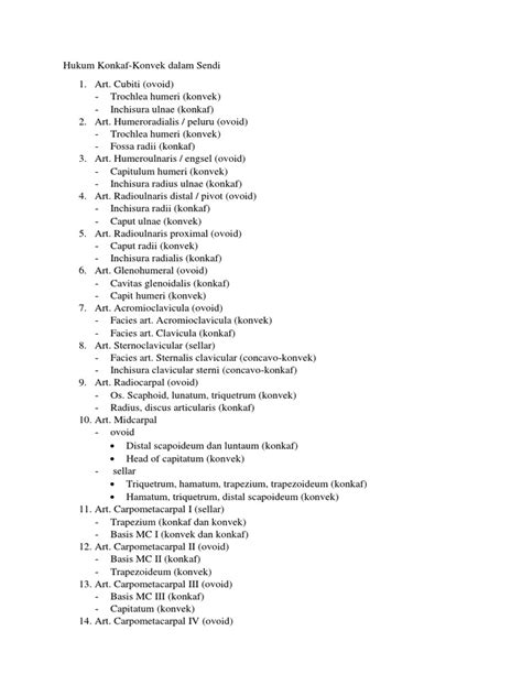 Hukum Konkaf Konvek Pdf Lower Limb Anatomy Joints
