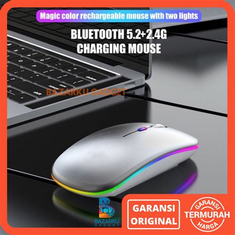 Jual Mouse Luminous Wireless RGB Mouse Wireless RGB Mouse RGB Mouse Bluetooth Wireless Mouse RGB