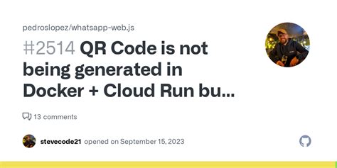 Qr Code Is Not Being Generated In Docker Cloud Run But Works Locally