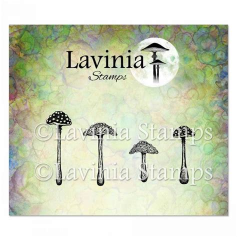 Lavinia Stamps Purple Cap Mushrooms Clear Stamps Lav974 Simon Says Stamp