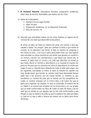 Guia De Observacion De Preescolar Docx