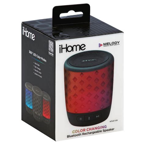 IHome Bluetooth Speaker Color Changing Voice Control Shop Audio At H E B