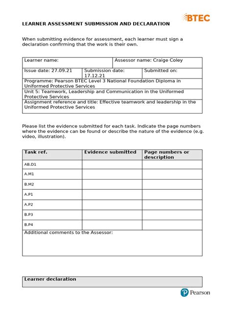 Unit 5 Assignment 1 Learning Aim A B 1 Pdf Leadership Learning