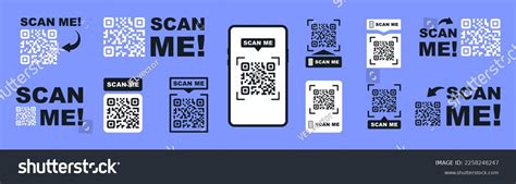 Qr Code Scan Smartphone Qr Code Stock Vector Royalty Free 2258248247