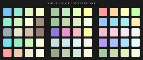 Light Palette Trend Color Pallete Guide Template An Example Of A