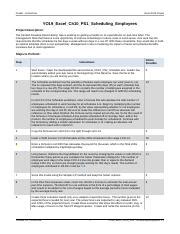 YO Excel Ch PS Scheduling Employees Instructions Docx Grader Instructions Excel