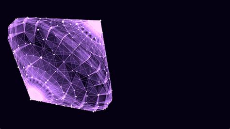 3d futuristic vector geometric shape with dots and lines structure