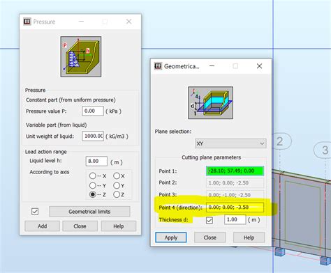 What Is The Meaning Of Point 4 And Thickness In Load Geometrical Limits In Robot Structural Analysis