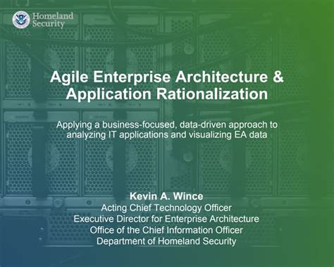 Agile Enterprise Architecture Pptx