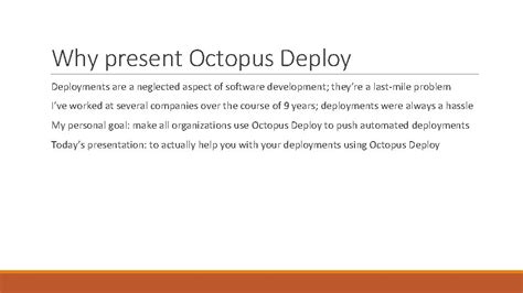 Automating Deployments With Octopus Deploy All Problems Are
