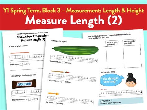 Y1 Spring Term Block 3 Measurement Length And Height Measure Length 2 Teaching Resources