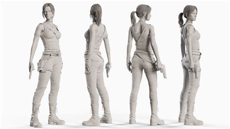 Female Explorer Game Character