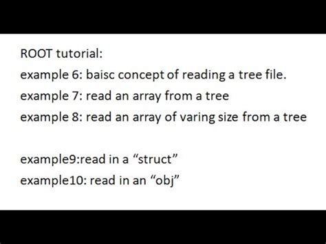 CERN ROOT Tutorial For Beginners 4 Read The Tree File Example 6 8 YouTube
